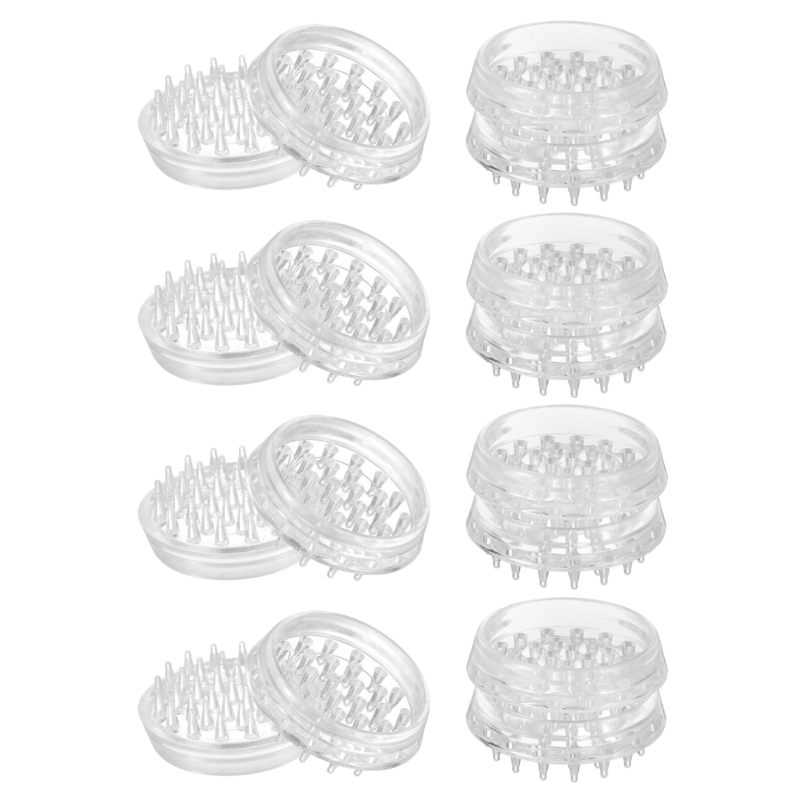 Uxcell 16Pcs Carpet Protectors Spiked Caster Cups 1.46" Round Spiked ...