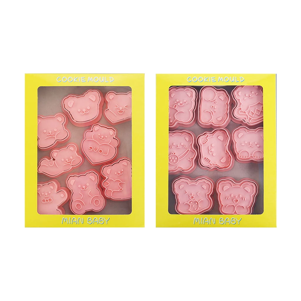 16Pcs Cartoon Bear Molds Household Diy Baking Tools Handmade Cookie ...