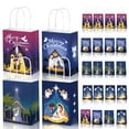 16Pcs Christmas Nativity Gift Bags with Handles Holy Night Goodie Treat ...
