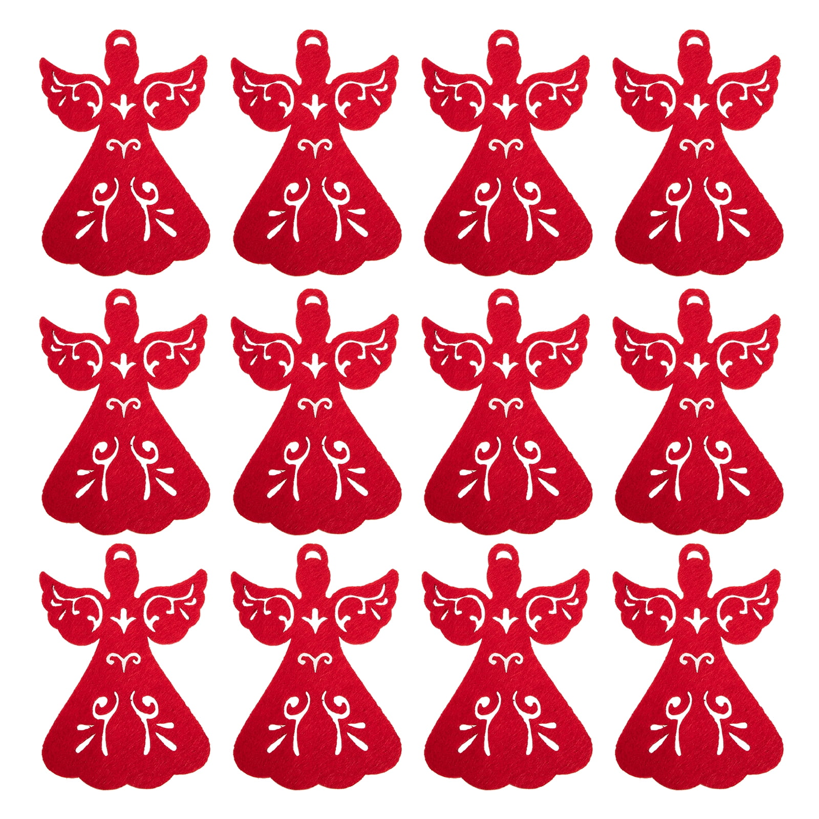 16Pcs Christmas Tree Angel Shape Ornaments Adorable Angel Table ...