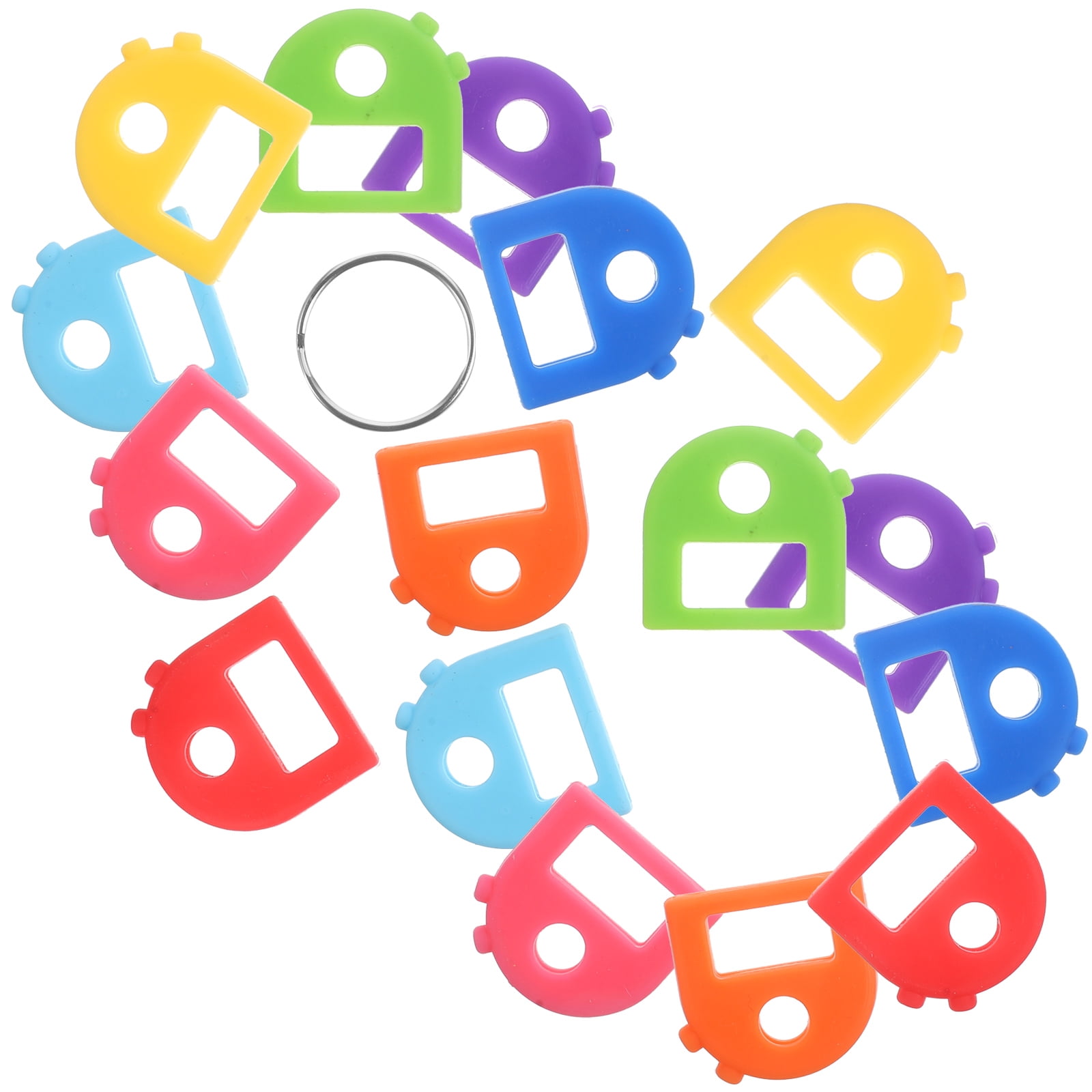 16Pcs Cue Key Marker Silicone Key Covers Colorful Key Caps Reusable Key ...