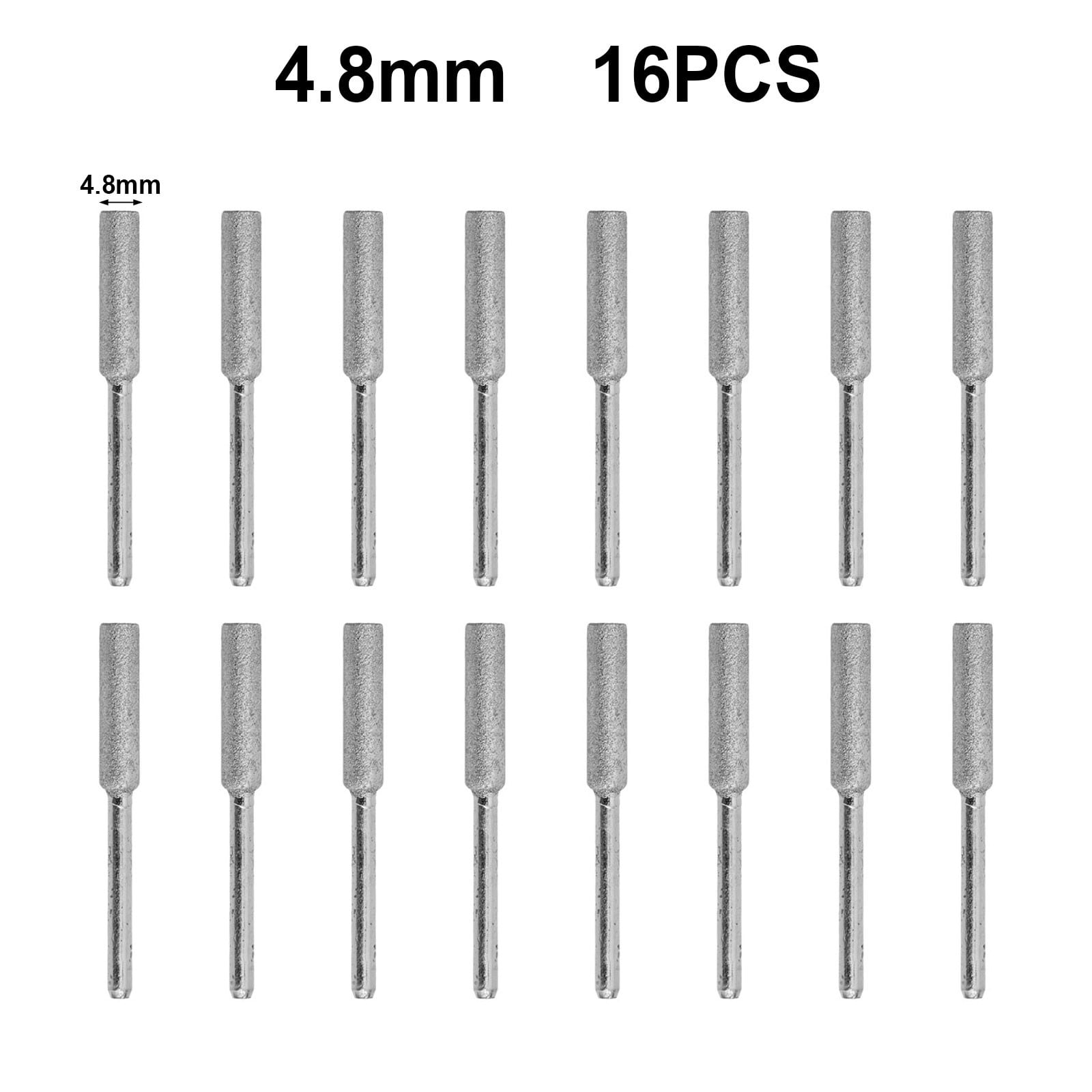 16Pcs Diamond Chainsaw Ener Ening Stone Grinding File Tool Silver ...