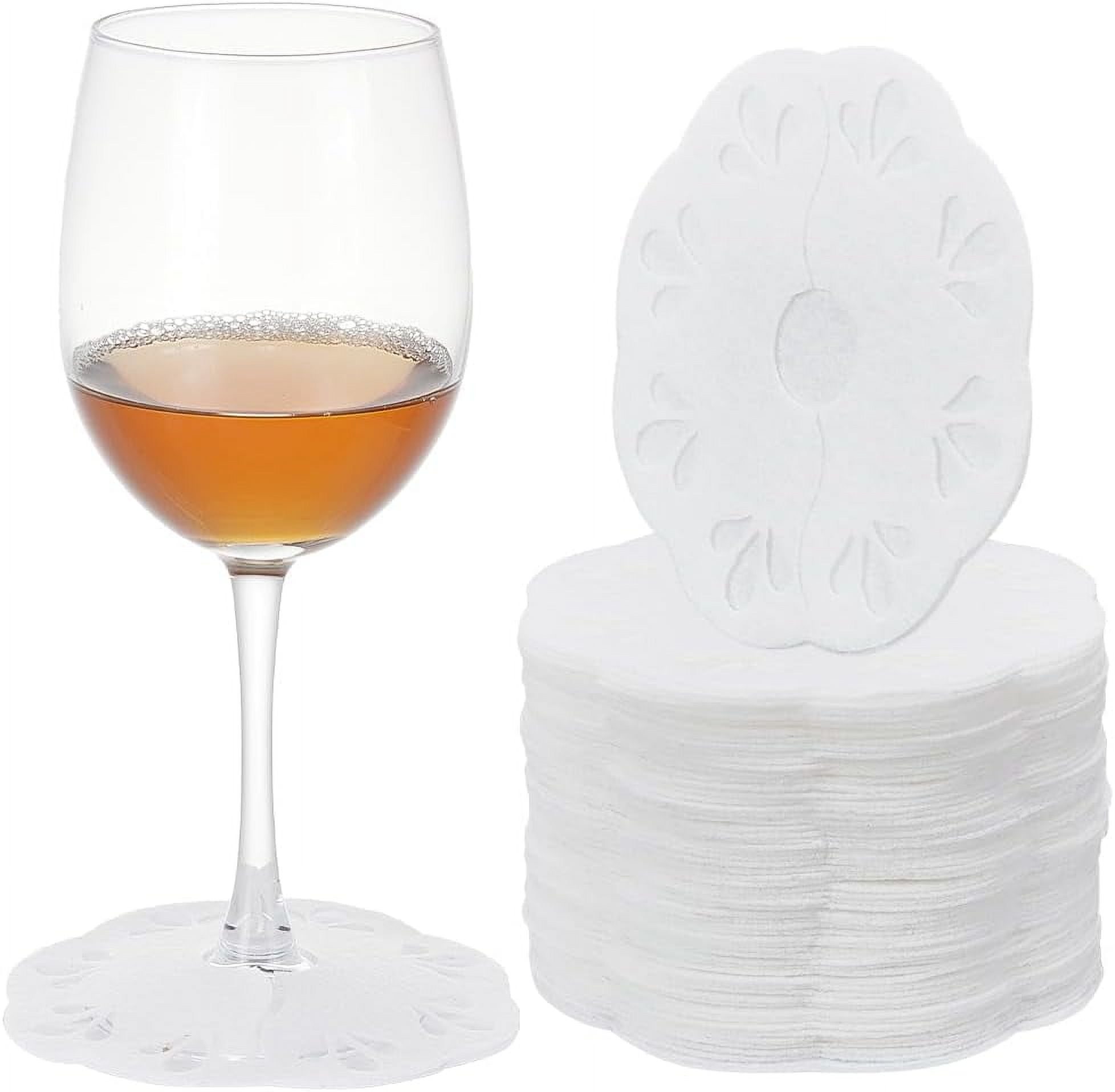 16Pcs Felt Cup Mats Cup Coaster Flower White 114x2mm diy - Walmart.com