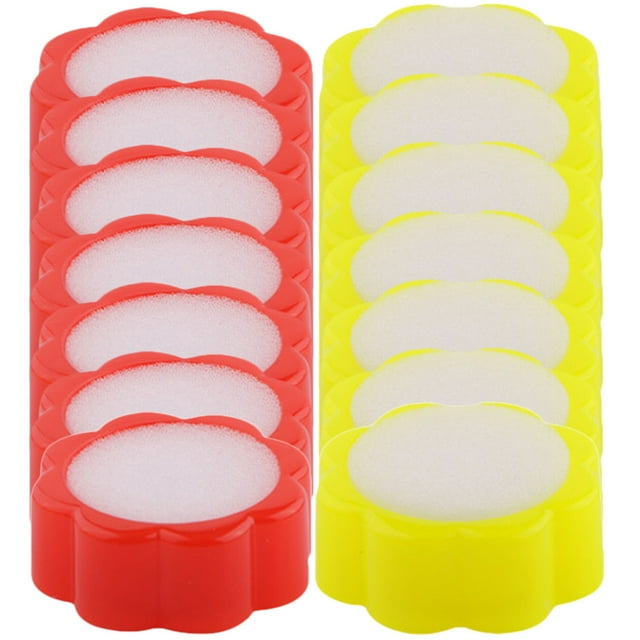 16Pcs Finance Counting Tools Flower Shape Wet Sponges for Supplies ...