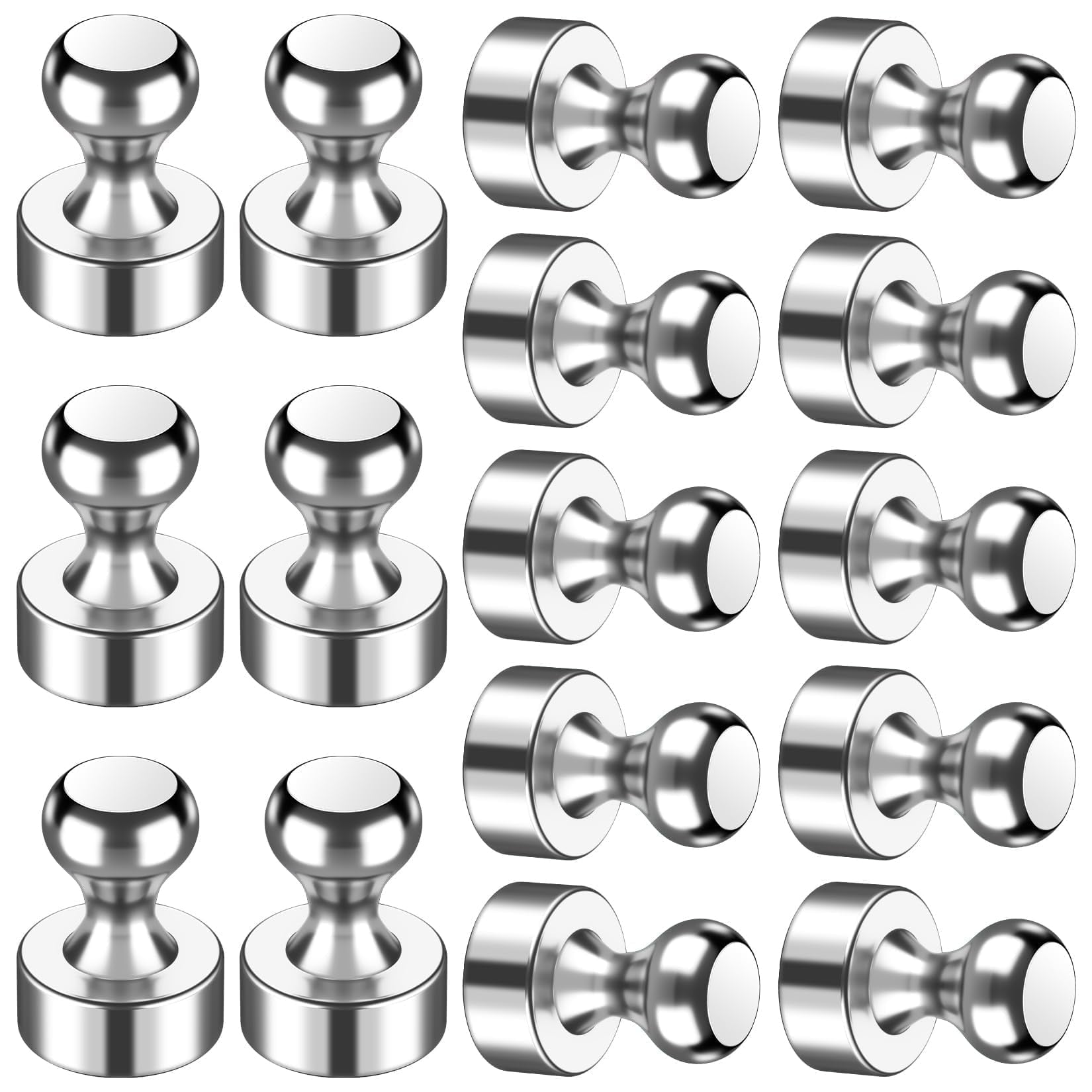 16Pcs Fridge Magnets Refrigerator Magnets, Strong Metal Magnets for ...
