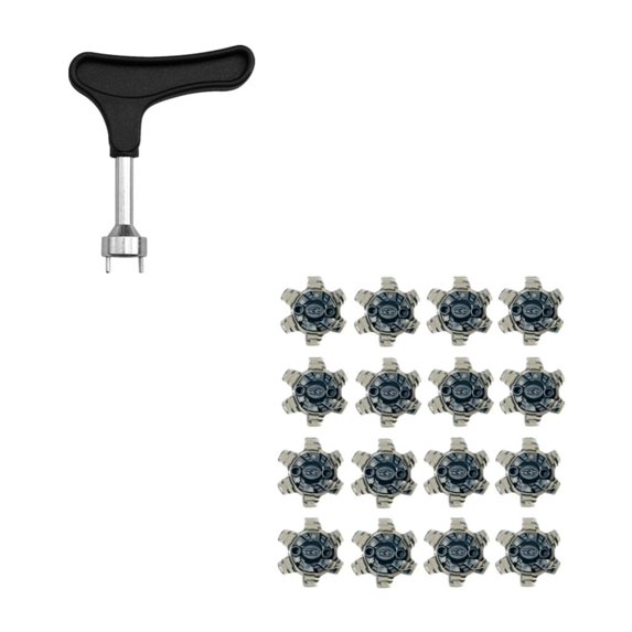 16Pcs Golf Shoes Spikes Cleats Replacement Studs Fast Twists Turn Screw ...