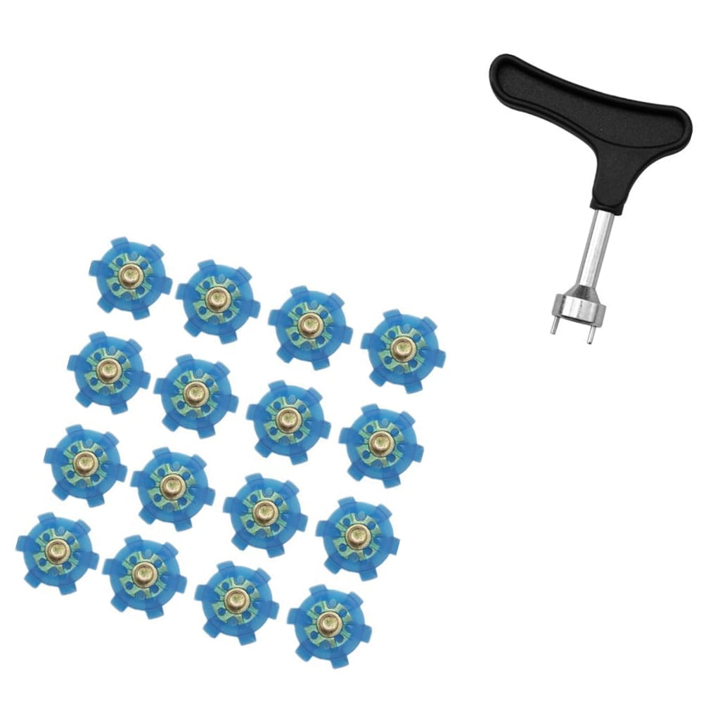 16Pcs Golf Shoes Spikes Cleats Replacement Studs Fast Twists Turn Screw ...