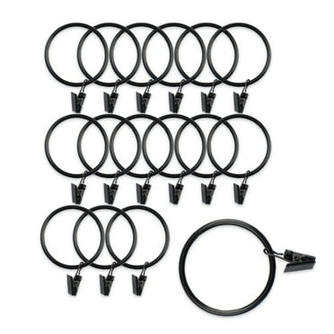Openable Curtain Rings with Clips,1inch inner diameter,Heavy Duty ...