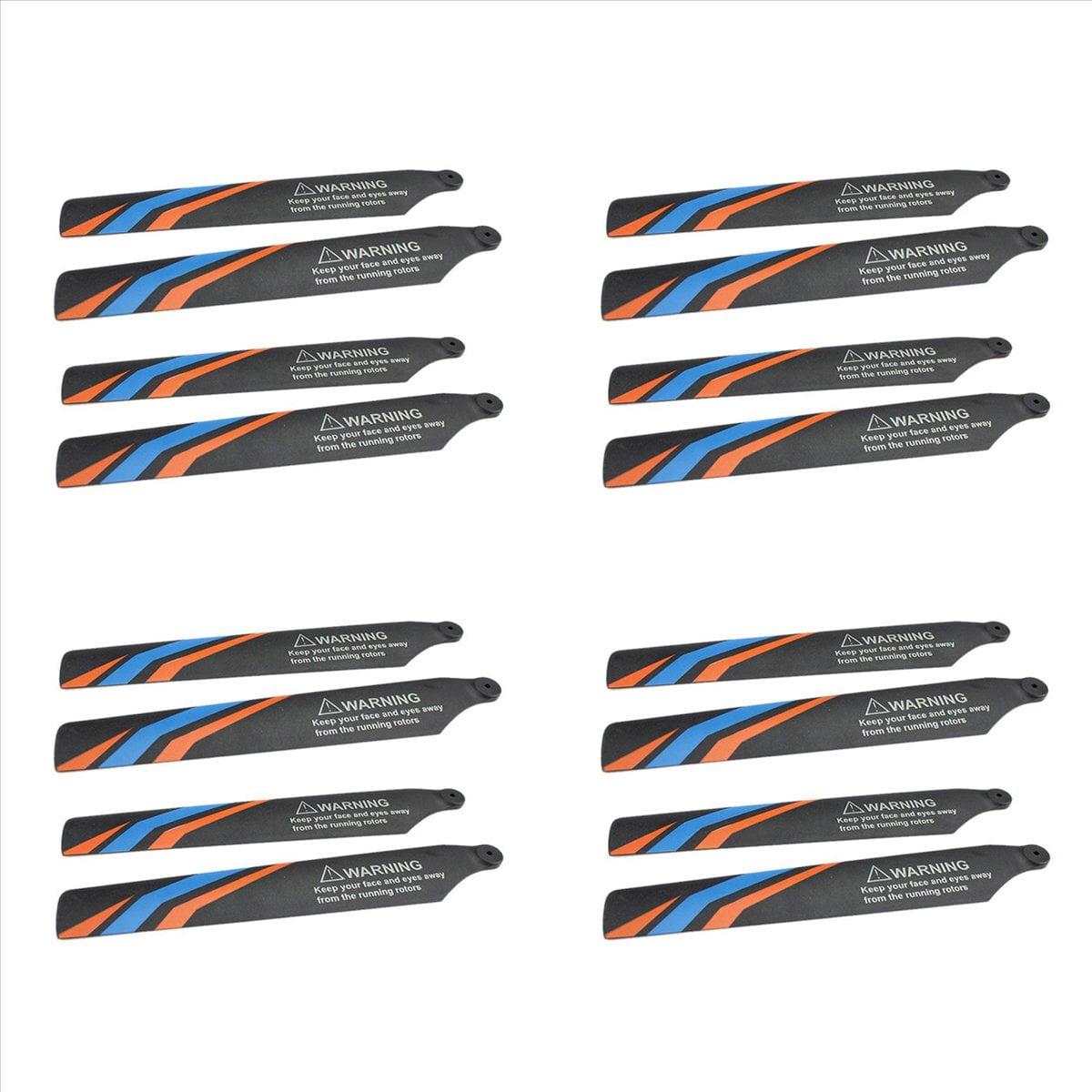 16Pcs Main Blade Propellers for XK K127 RC Helicopter Airplane Drone ...