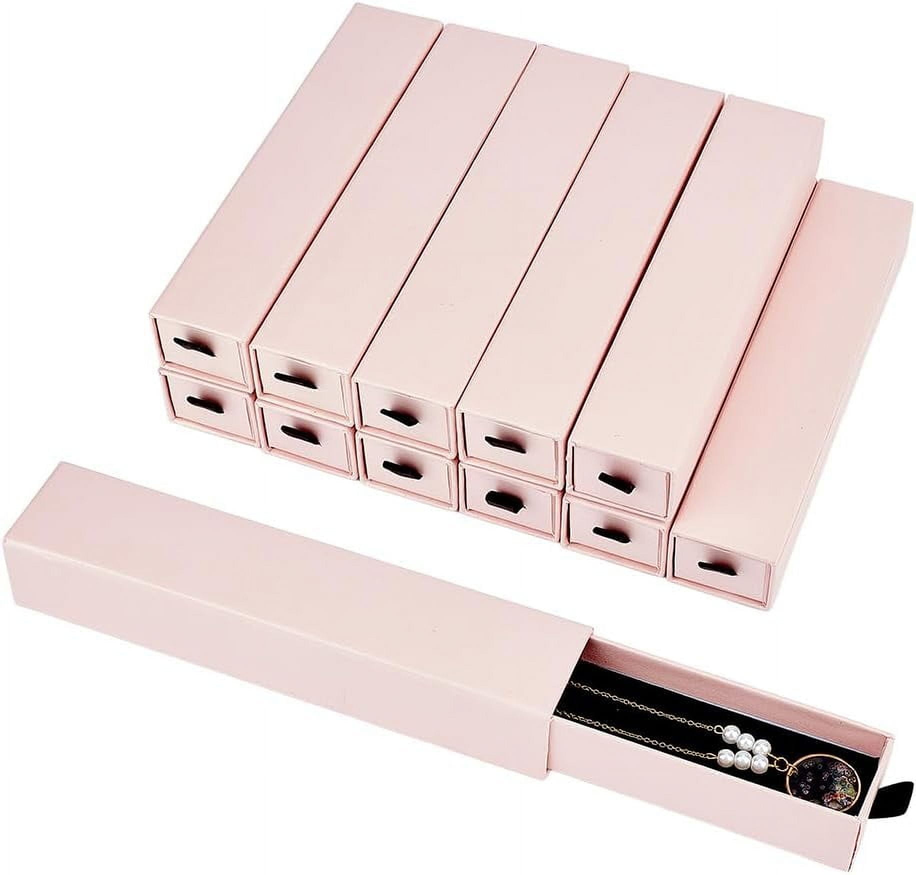 16Pcs Misty Rose Drawer Jewelry Gift Box 8.2x1.7x1.3inch Rectangles ...