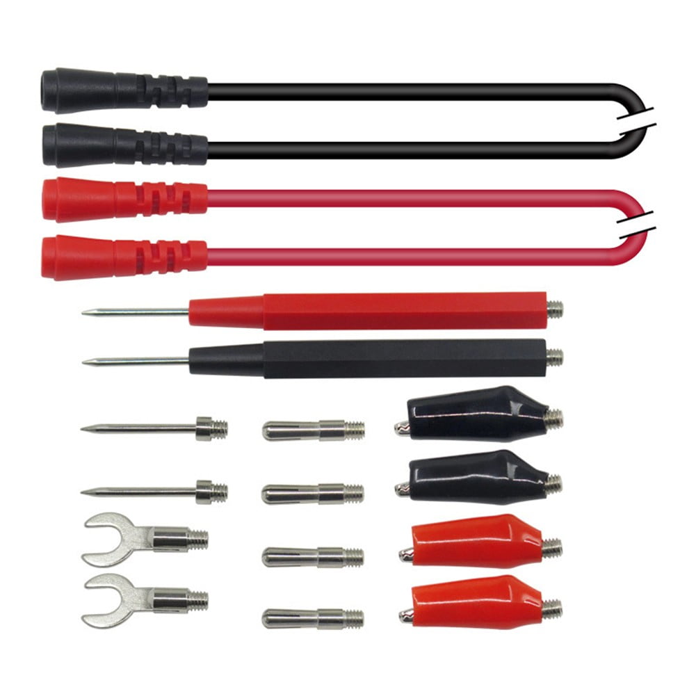 16Pcs Multimeter Test Leads Kit+ For Alligator Clips And Banana Plug ...