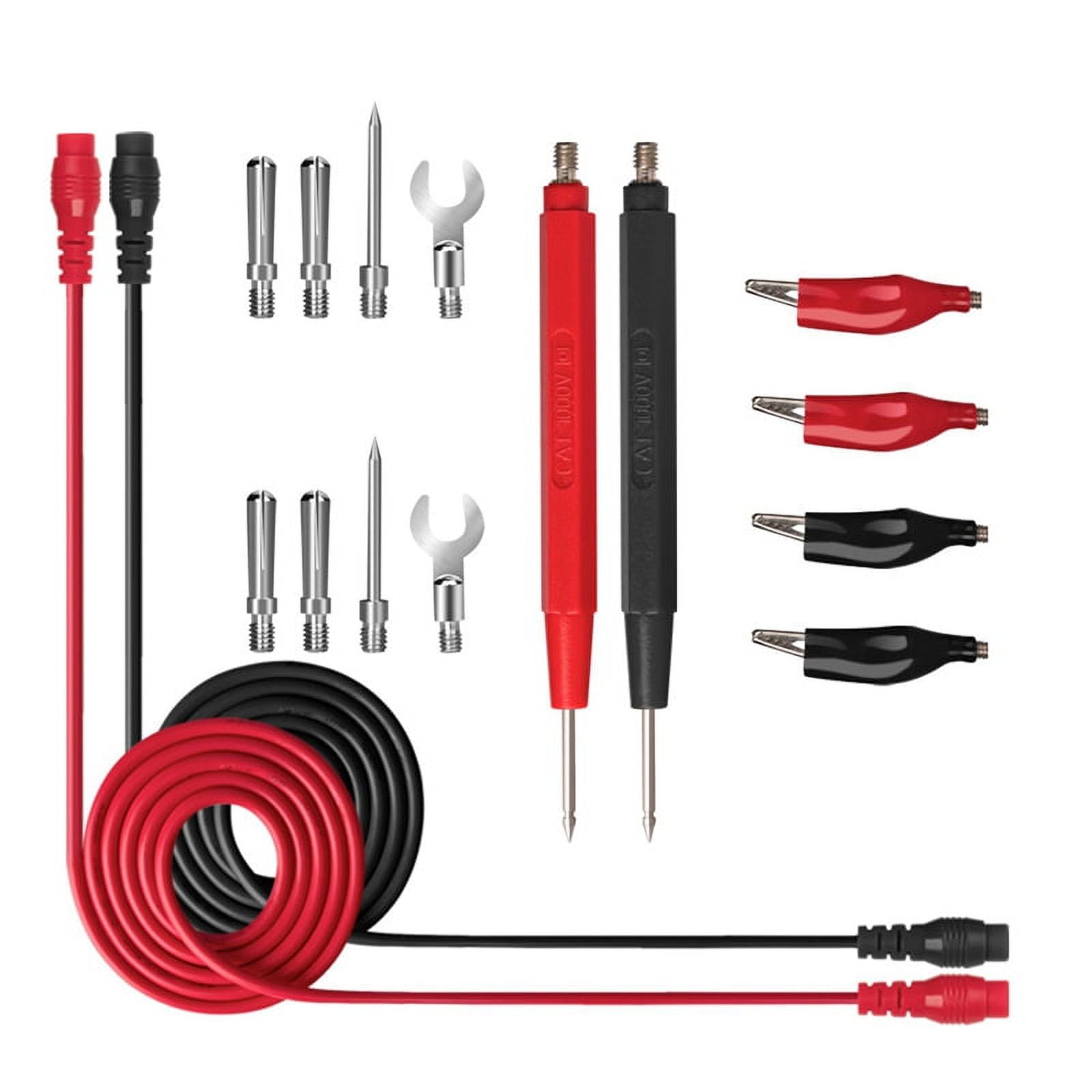 16Pcs Multimeter Test Probe Test Leads Kit Replace Test Wires Probes ...