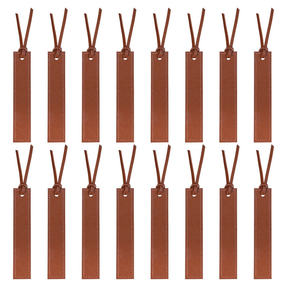 16Pcs PU Leather Bookmark Rectangle Sienna 190~195mm for DIY - Walmart.com