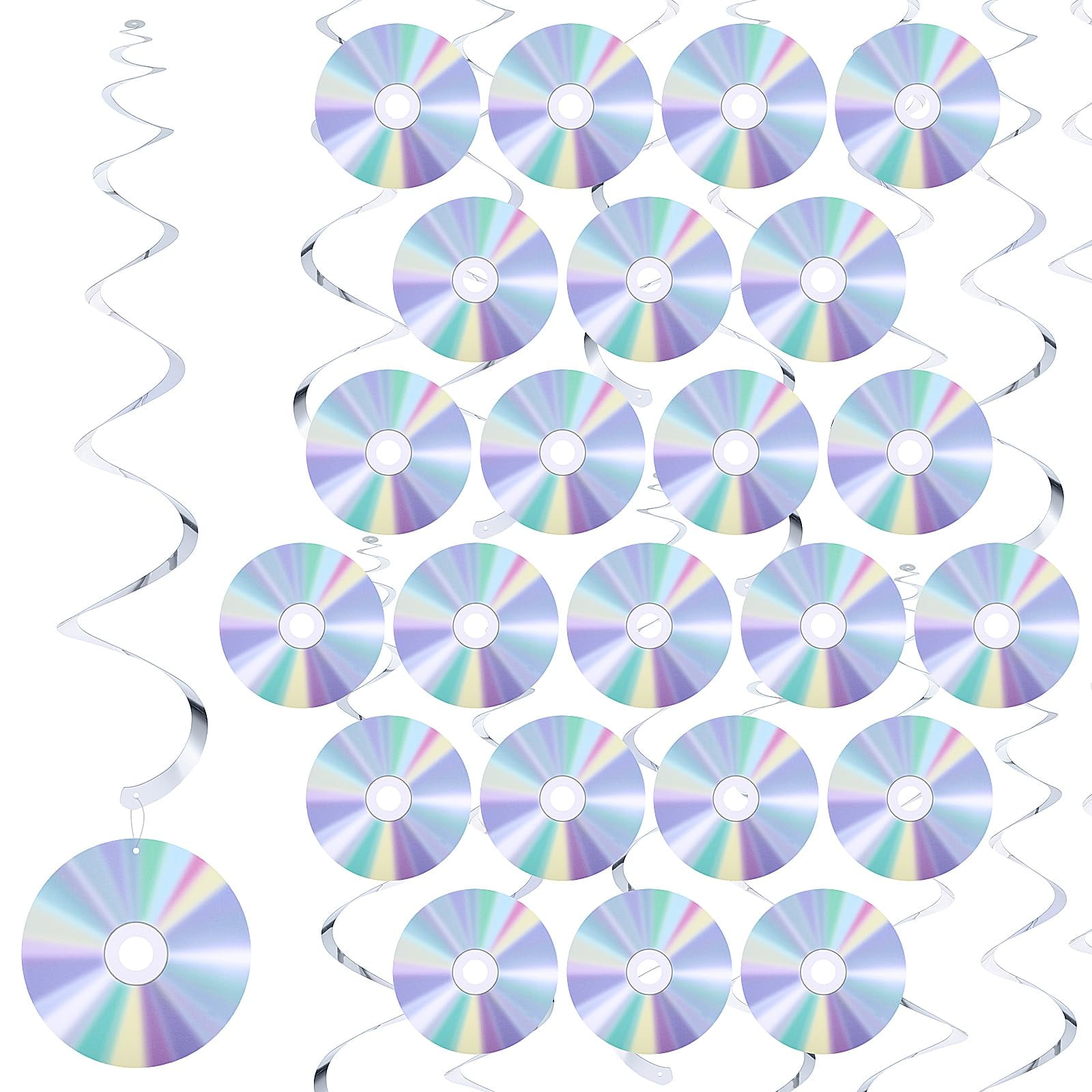 16Pcs Party Hanging Swirl Decorations Retro 90s Music Party Decorations ...