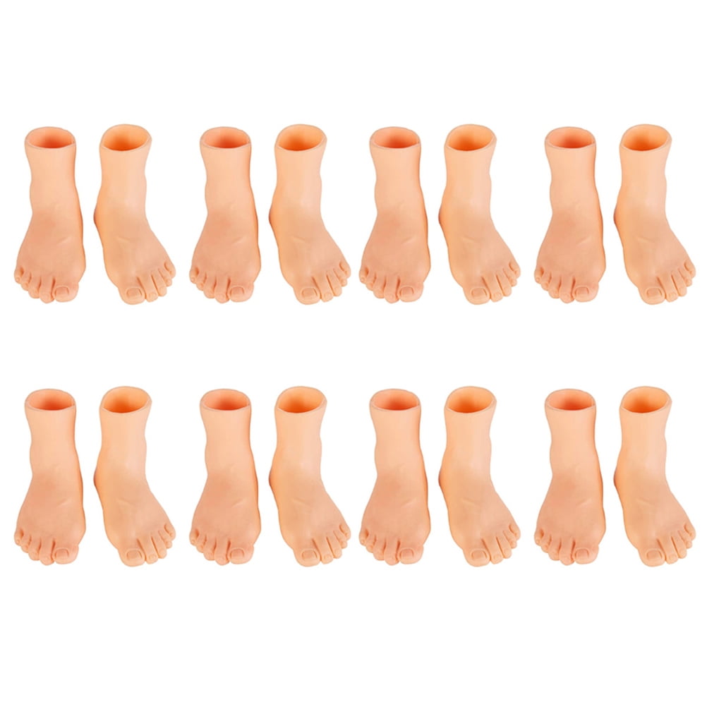 Raindrops 16Pcs Wearable Model Realistic Human Foot Toy Vinyl For ...