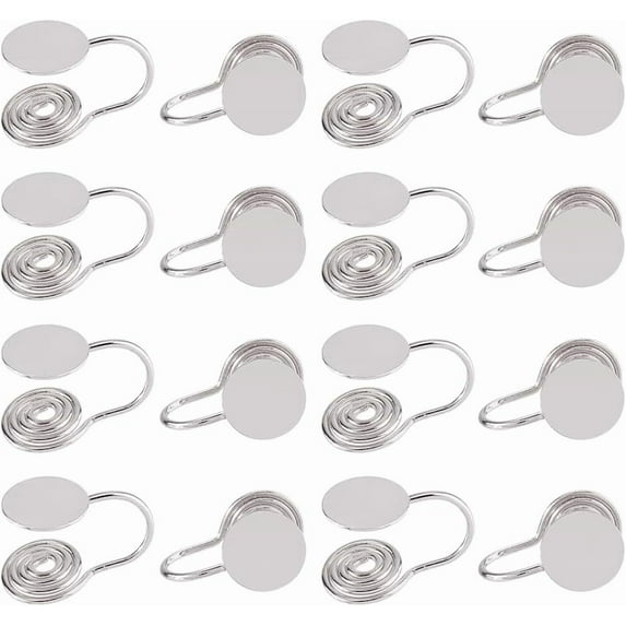 16Pcs Pressure Earrings for DIY Keloids Brass Clip Earrings Spiral ...