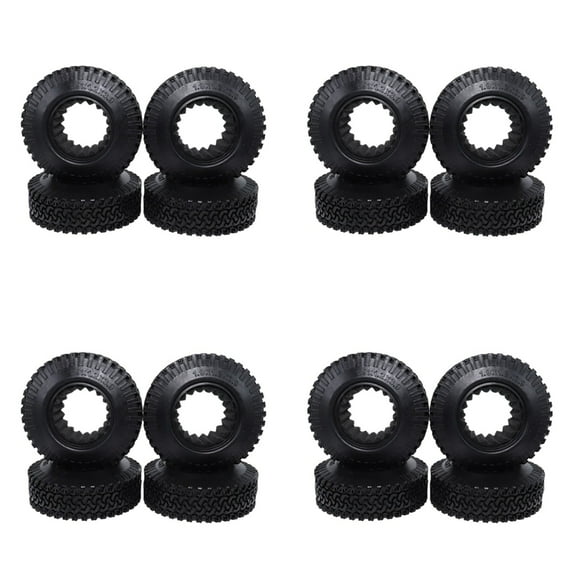 16Pcs RC 1:10 Crawler Beadlock Wheels Tire 1.9 Inch Tire 98mm Tyre for ...