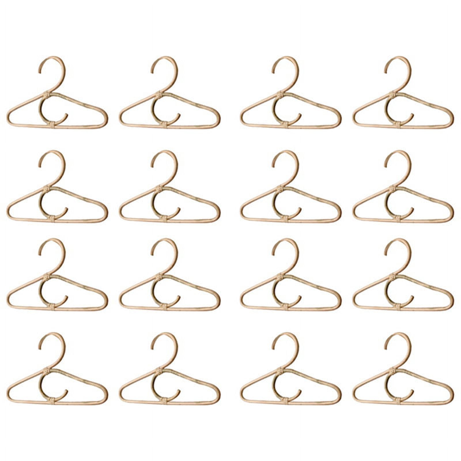 16Pcs Rattan Clothes Hanger Nordic Style Kids Garments Organizer Rack ...