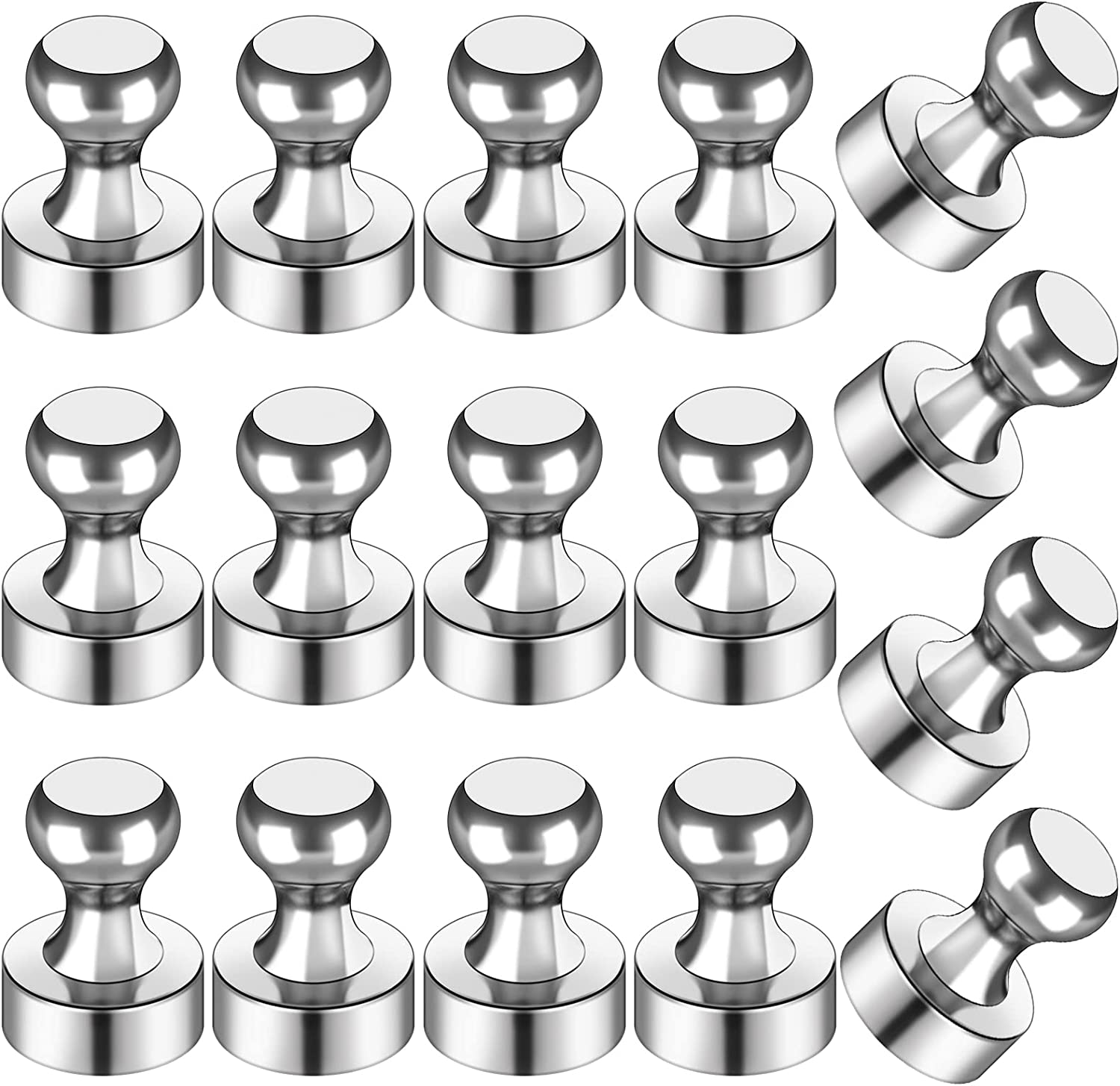 16Pcs Refrigerator Magnets for Whiteboard, Strong Fridge Magnets Adult ...