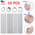 16Pcs Ring Size Adjuster Invisible Clear Ring Sizer Jewelry Fit Reducer ...