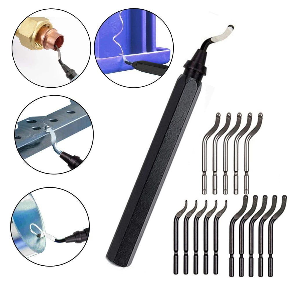 16Pcs Rotary Deburr Blades Set Metal Repair Deburring Tool Kit for Wood ...