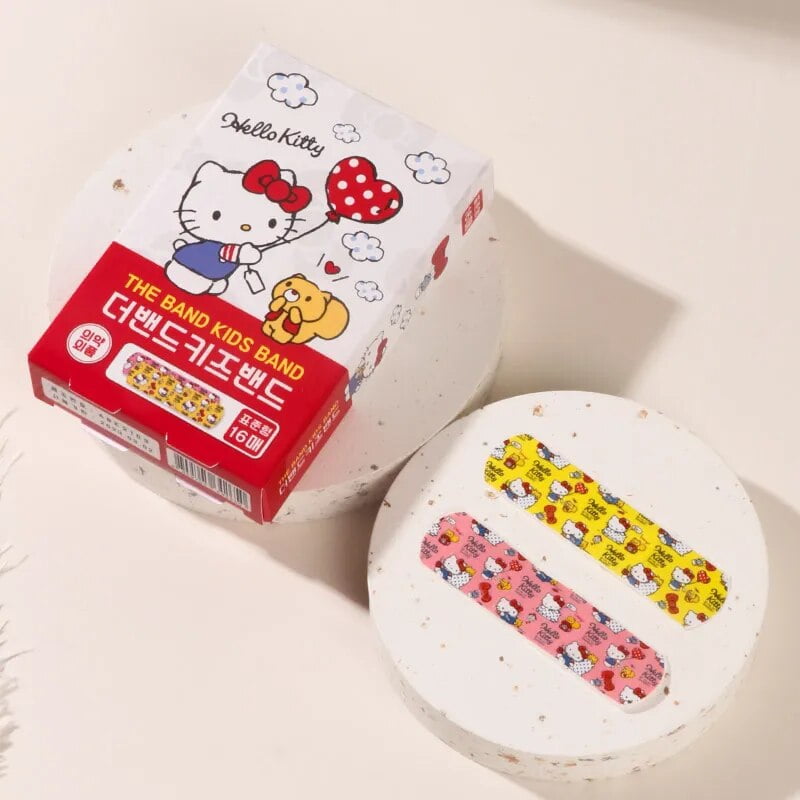 16Pcs Sanrios Anime Kitty Waterproof Adhesive Bandages Wound Plaster ...