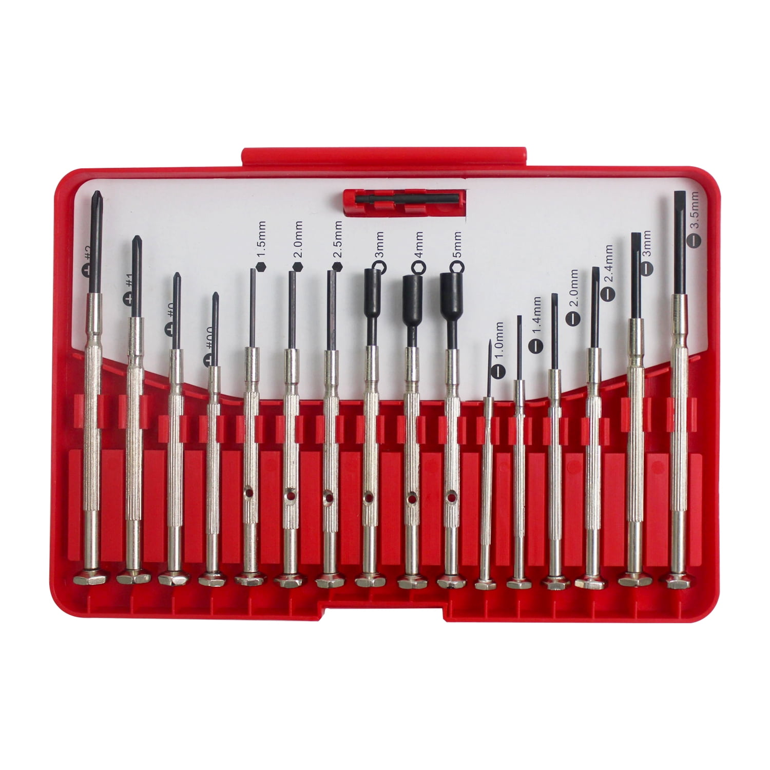 16Pcs Screwdriver Set with Case, Small Precision Screwdriver Kit, Flat ...
