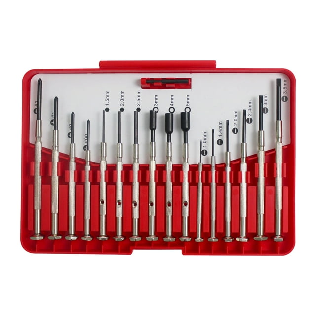 16Pcs Screwdriver Set with Case, Small Precision Screwdriver Kit, Flat ...