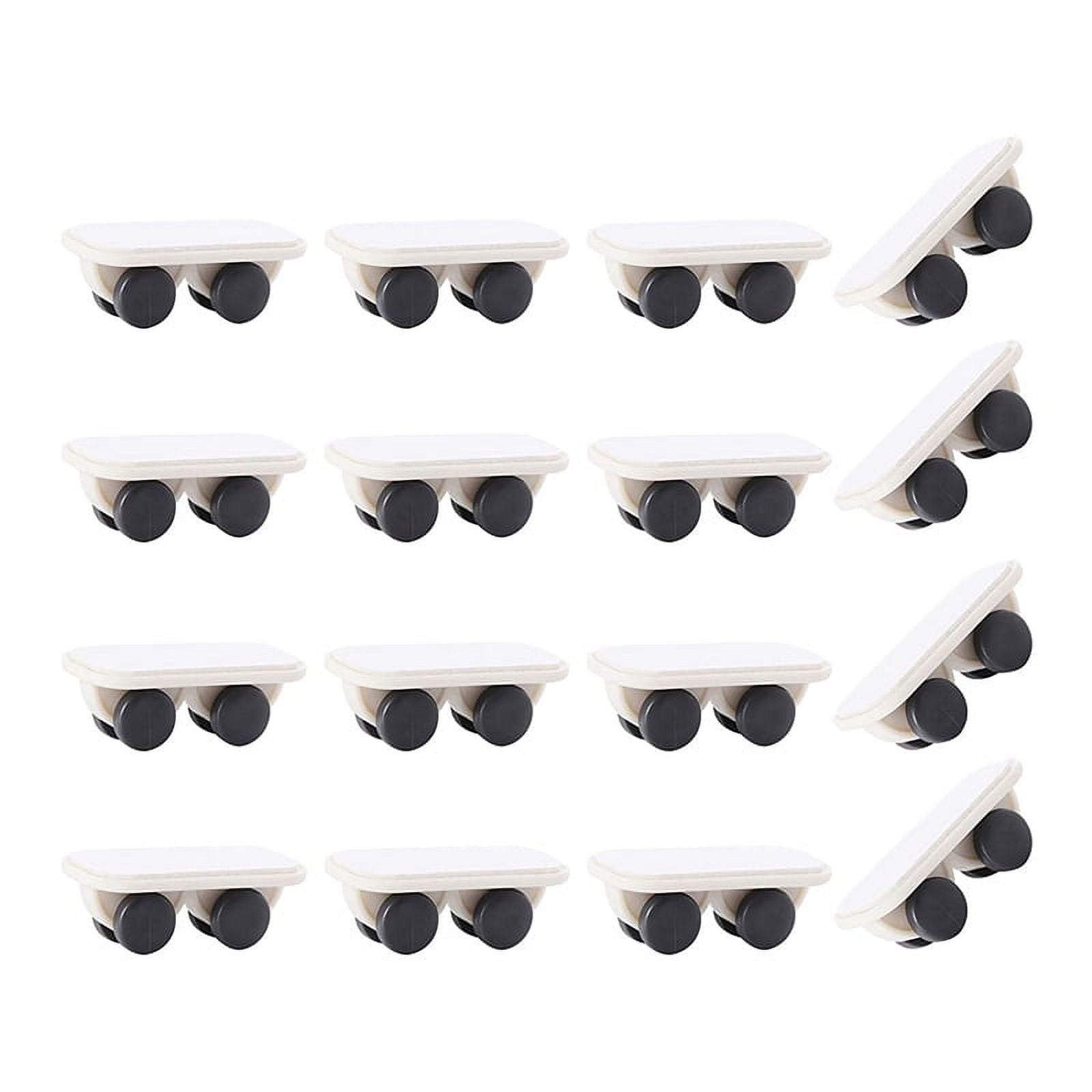 16Pcs Self Adhesive Caster Wheels Heavy Duty Stick on Wheels Mini ...