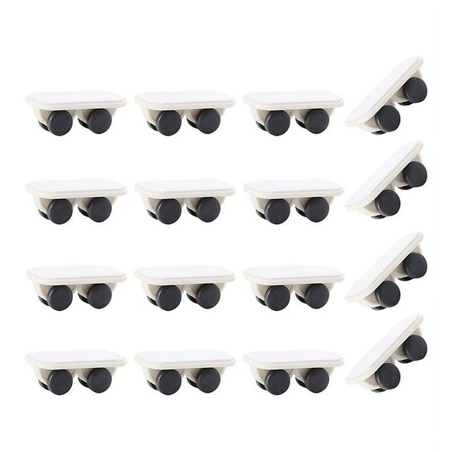 16pcs Self Adhesive Caster Wheels Heavy Duty Stick on Wheels Mini ...