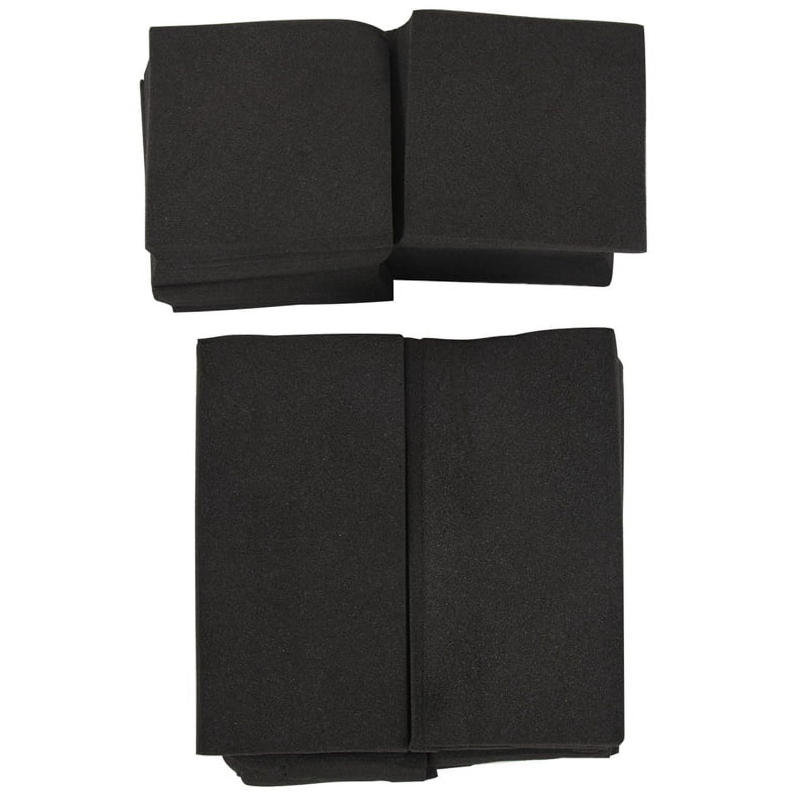 16Pcs/Set Acoustic Foam 12Pc Trap Wall Foam + 4Pc Square Sound ...