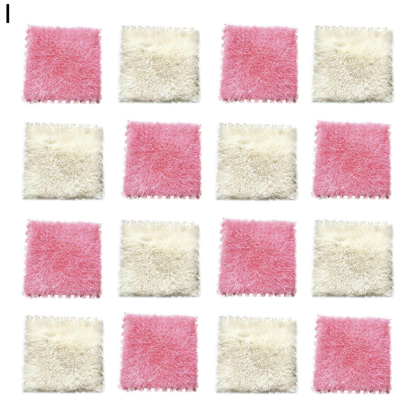 16Pcs/Set Puzzle Carpet Patchwork Freely Matching Jigsaw Splice Furry ...