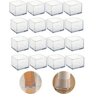 Ezprotekt 24 Pcs Chair Leg Caps with Teflon Sliders for Hardwood ...