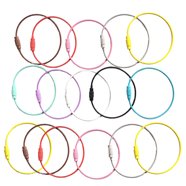 20pack Colored Nylon Coated Stainless Steel Wire Keychains 2mm 6.3 ...