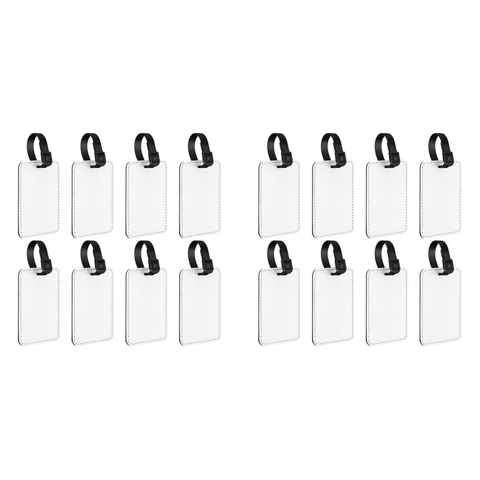 16Pcs Sublimation Luggage Tags Name Tag Blank Suitcase Tags Heat ...