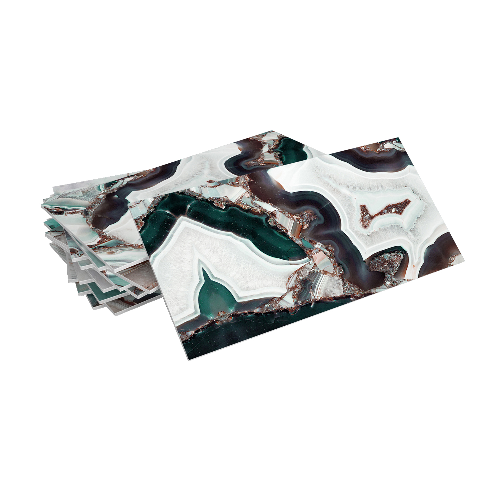 16Pcs Tile Stickers Stick Backsplash Tiles Self-Adhesive Tile Stickers ...