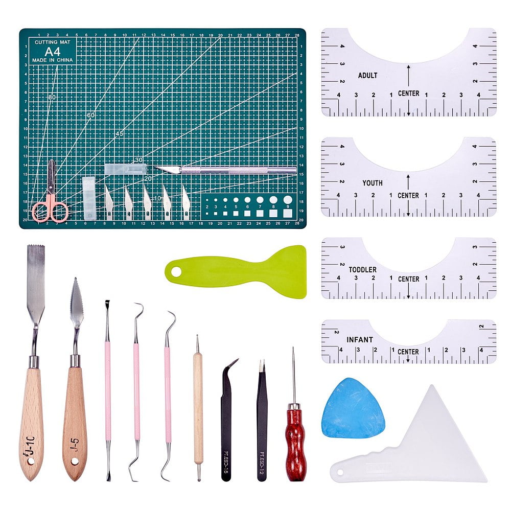 16Pcs Weeding Tools set with Plastic Scraper Tool Steel Carving Knifes ...