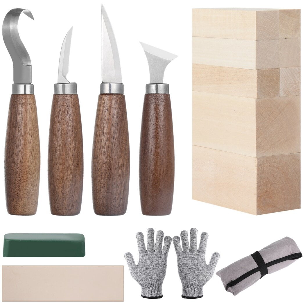 16Pcs Wood Whittling Kit, DIY Wood Carving Tools for Beginners, Wood ...