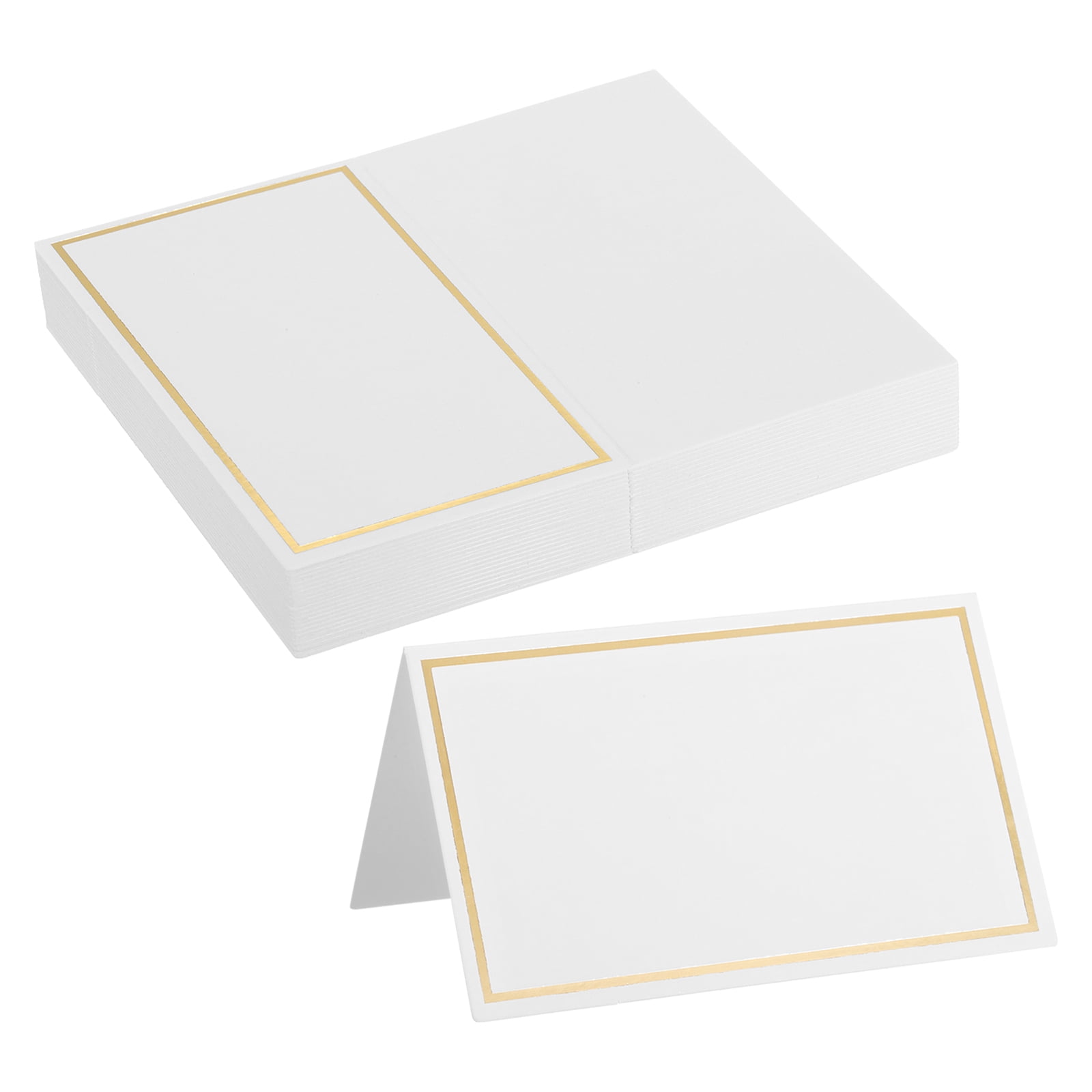 16Pcsd Table Signs, Place Cards with Gold Border for Table at ...
