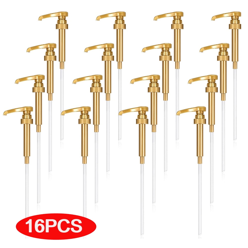 16Pieces Syrup Pumps, Coffee Syrup Dispenser Pump, Flavor Syrup Pump ...