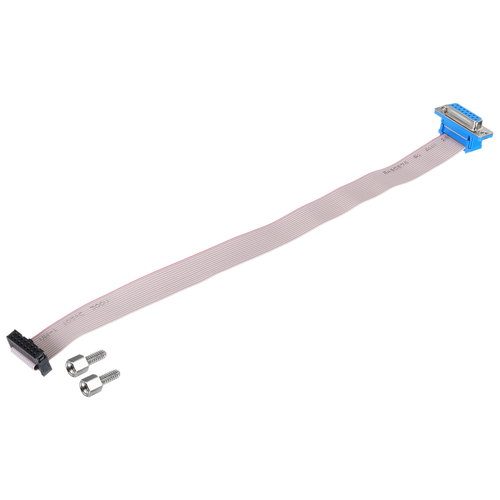 16Pin Flat Ribbon Cable Grey DB15 Female to FC-16P 2.54mm Pitch 30cm ...