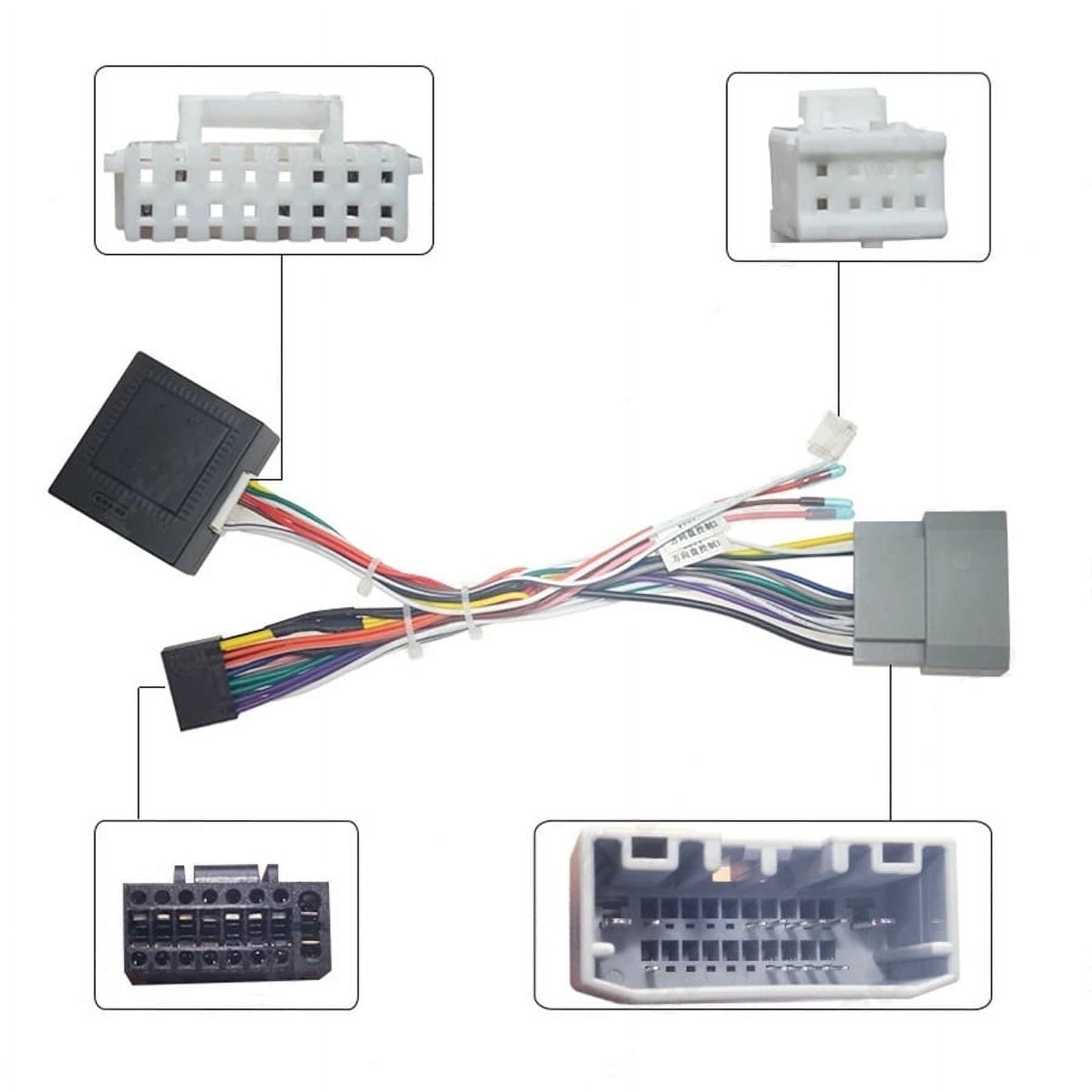 Fauful 16Pin Wiring Harness Adapter Kit with Canbus Box for Jeep ...