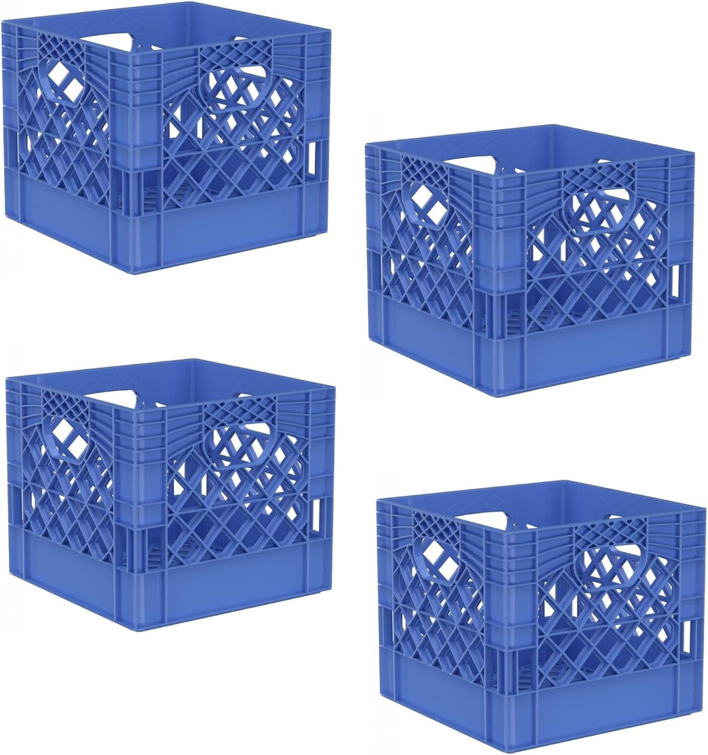 16QT Heavy Duty Square Milk Crate Versatile Storage Solution for Home ...
