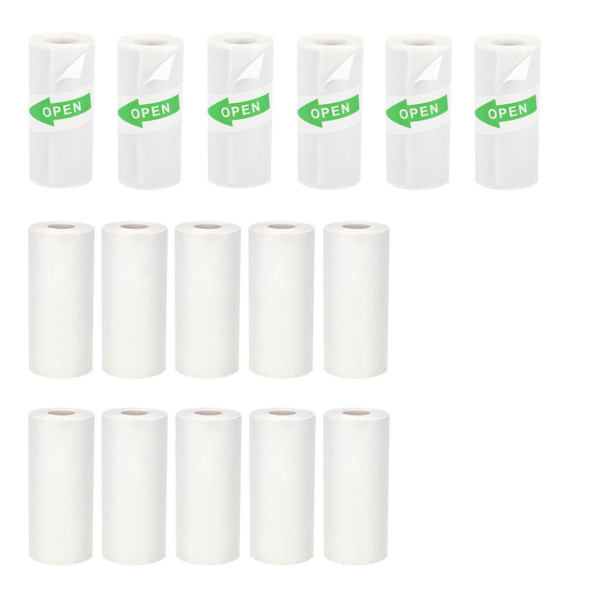 16Rolls Thermal Printer Papers 57x25mm Self-adhesive Thermal Papers HD ...