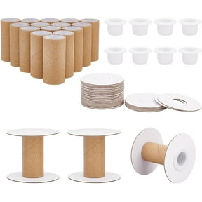 50Pcs Clear Acrylic Bobbins with Hinged Ring Oval Acrylic Bobbins Cross ...