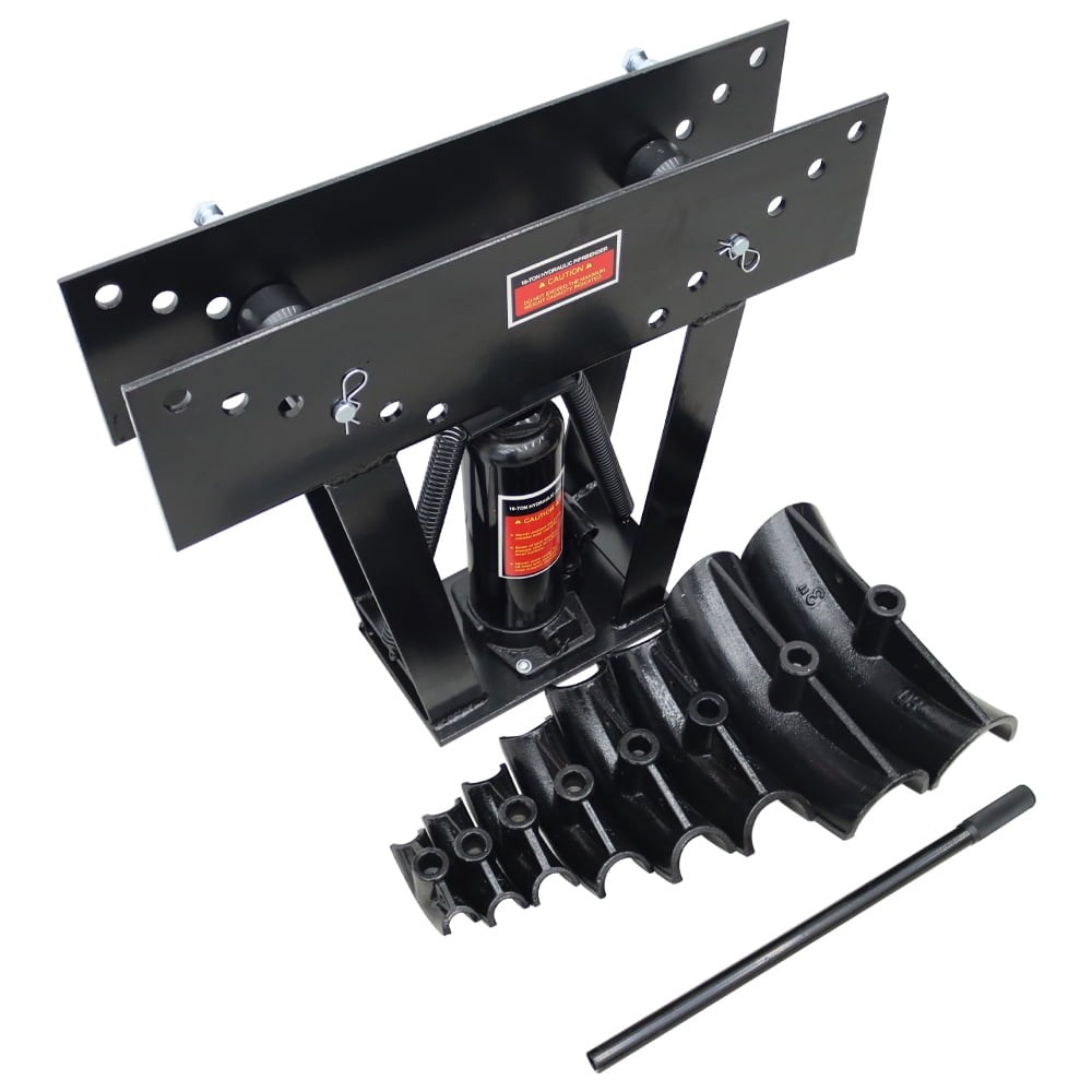 16T Hydraulic Pipe Bender Portable Manual Bending Machine with 8 Dies ...