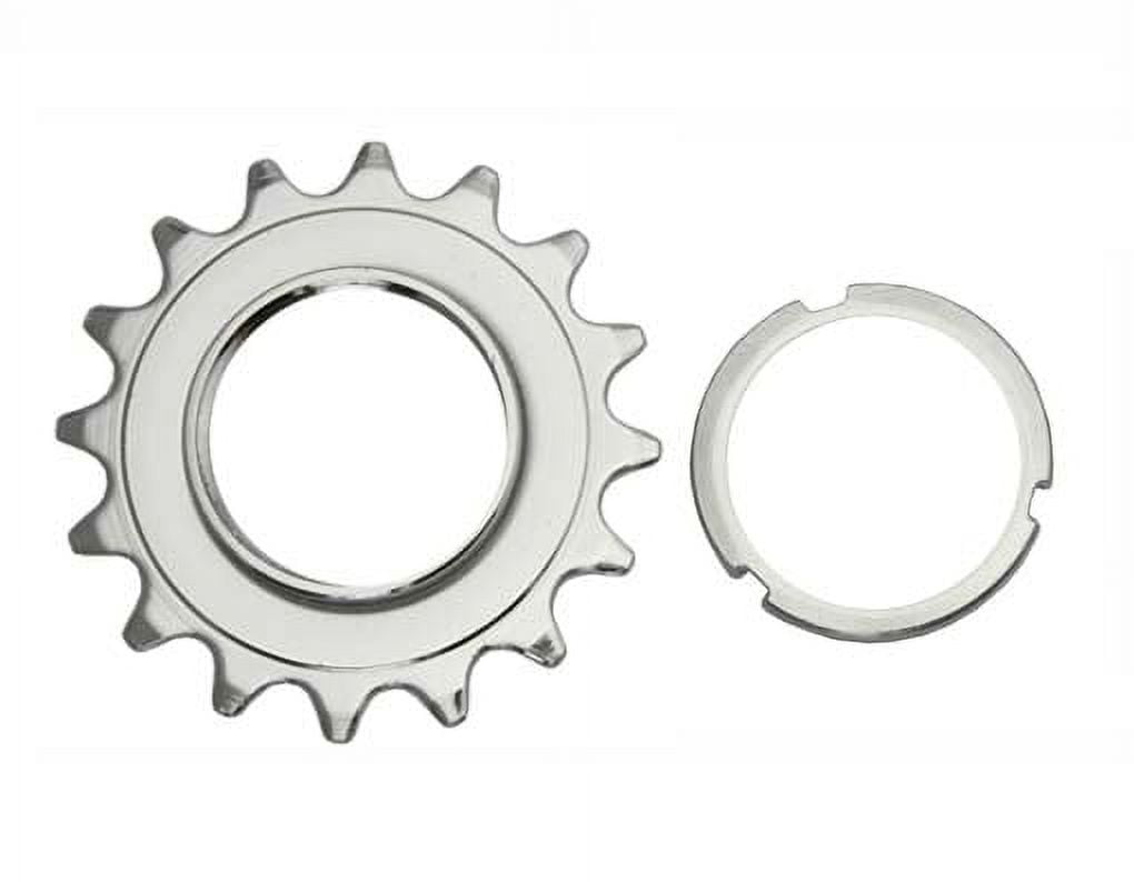 16T Track Fix Cog 3/32 Chrome. Bike cog, bicycle cog for track bike ...