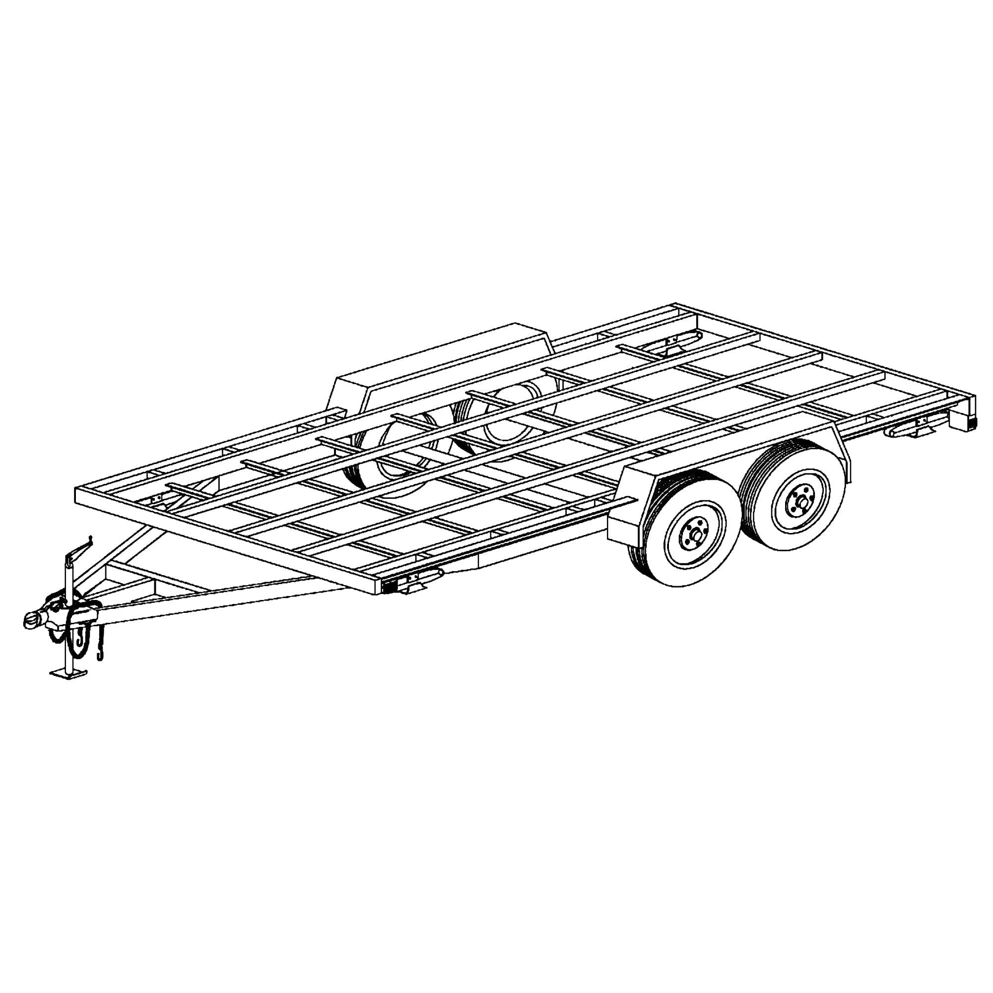 16THF - 16'x8' Tiny House Trailer Plans DIY Blueprint Paper - Engineer ...