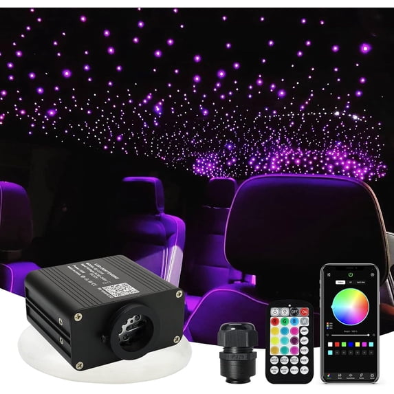 16W Starlight Headliner Kits 650 count 0.03in 9.8ft Twinkle + Music ...