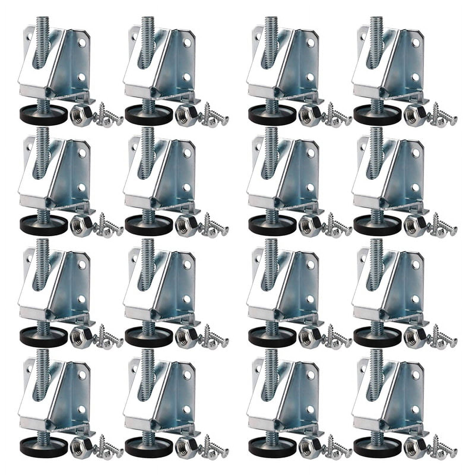 16X Leveling Feet Heavy Duty Furniture Levelers Adjustable Table Leg ...